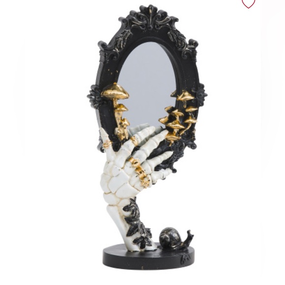 Accents | Skeleton Hand Mirror With Gold Accents | Poshmark